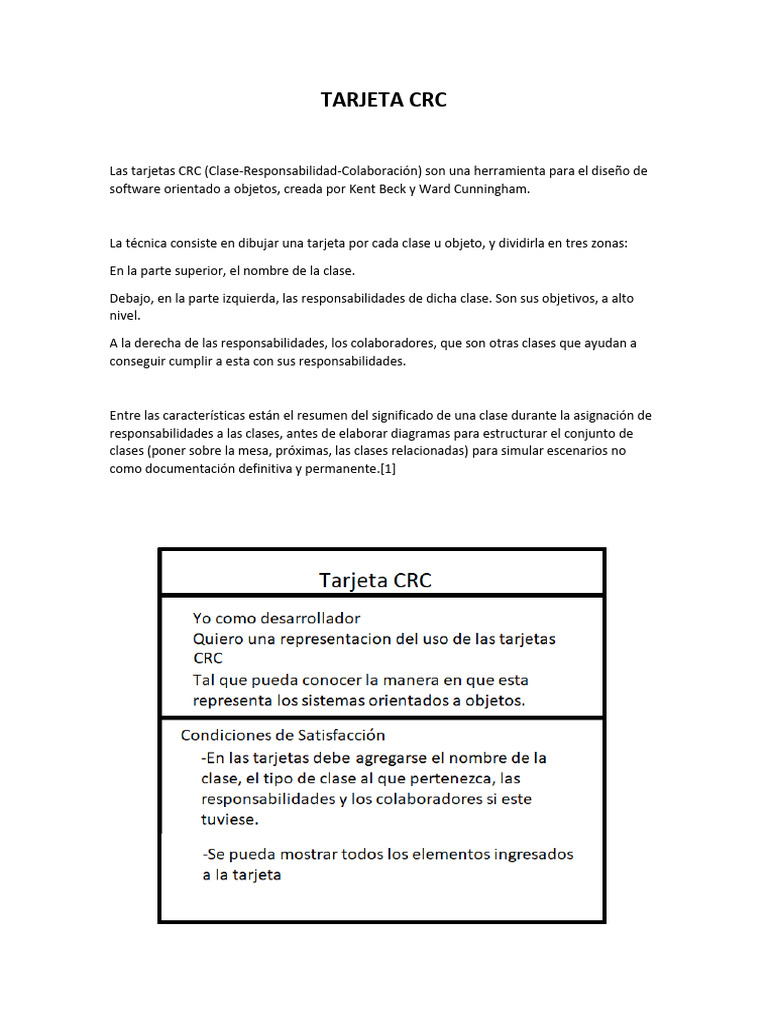 Tarjeta CRC | PDF