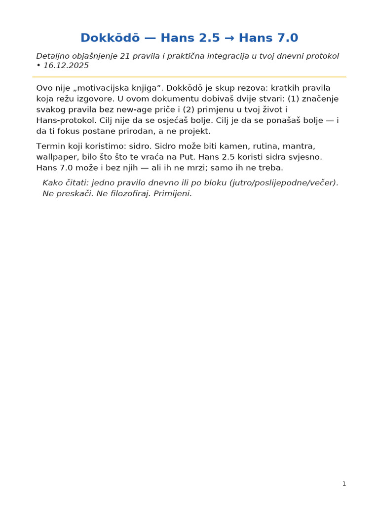 Dokkodo Hans 2 5 To 7 0 | PDF
