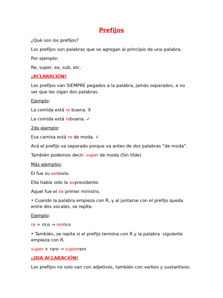 Prefijos | PDF