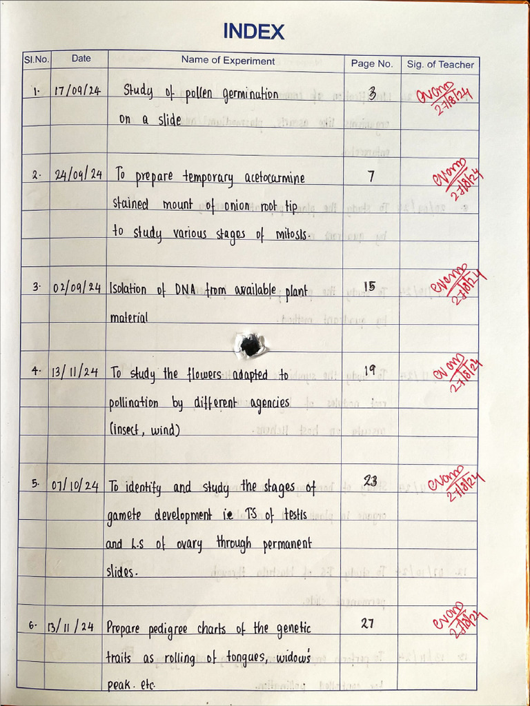 Biology Record | PDF