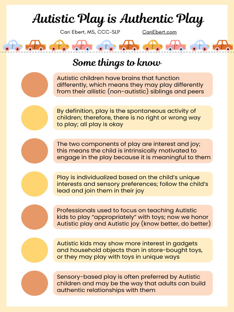 Autistic Play Is Authentic Play | PDF