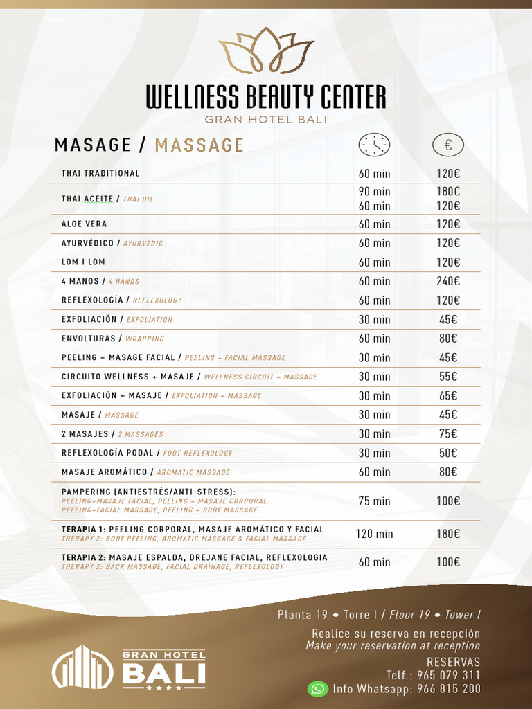 Carta Welness Beauty Center 1080x1920 (03.25) | PDF | Terapia física ...