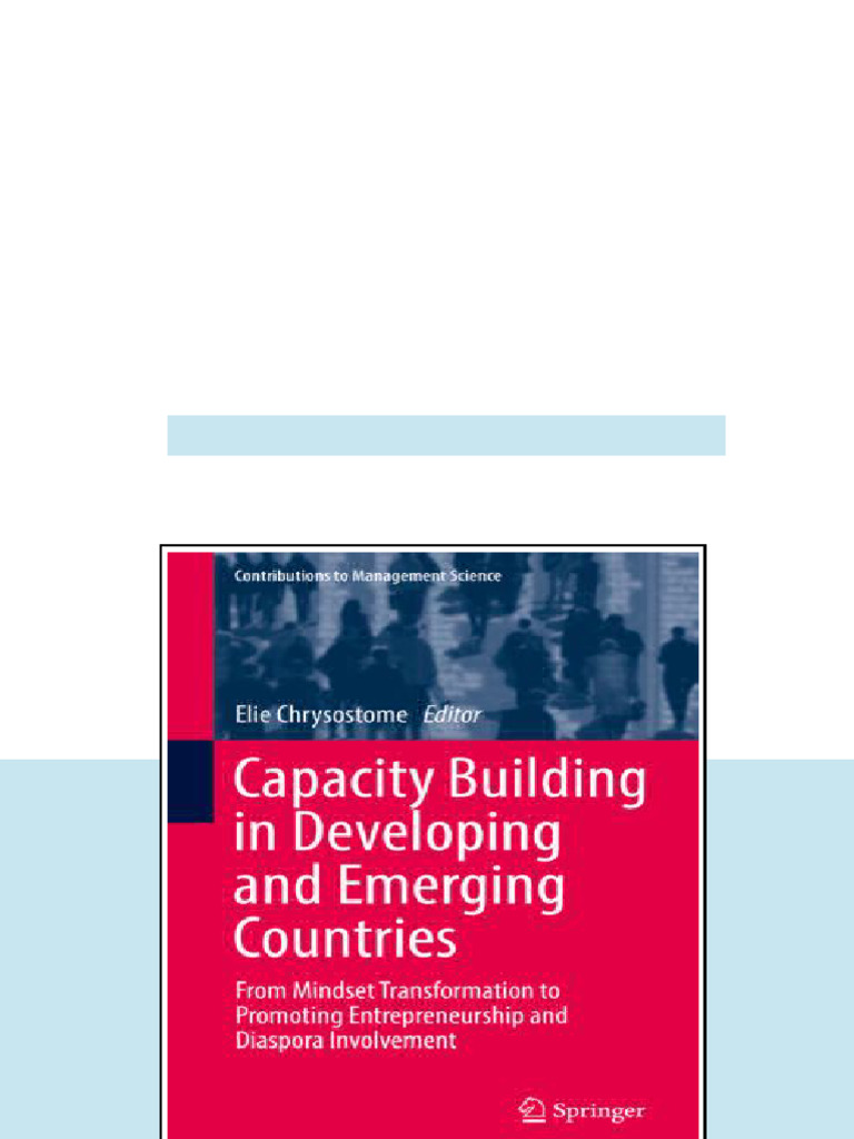 Capacity Building In Developing And Emerging Countries From Mindset ...