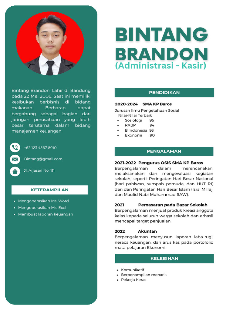 Profil Bintang Brandon: Administrasi dan Keuangan | PDF