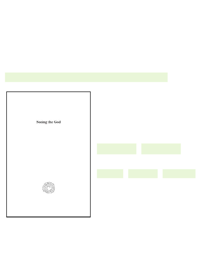 Seeing the God Perspectives on Philosophy and Religious Thought First ...