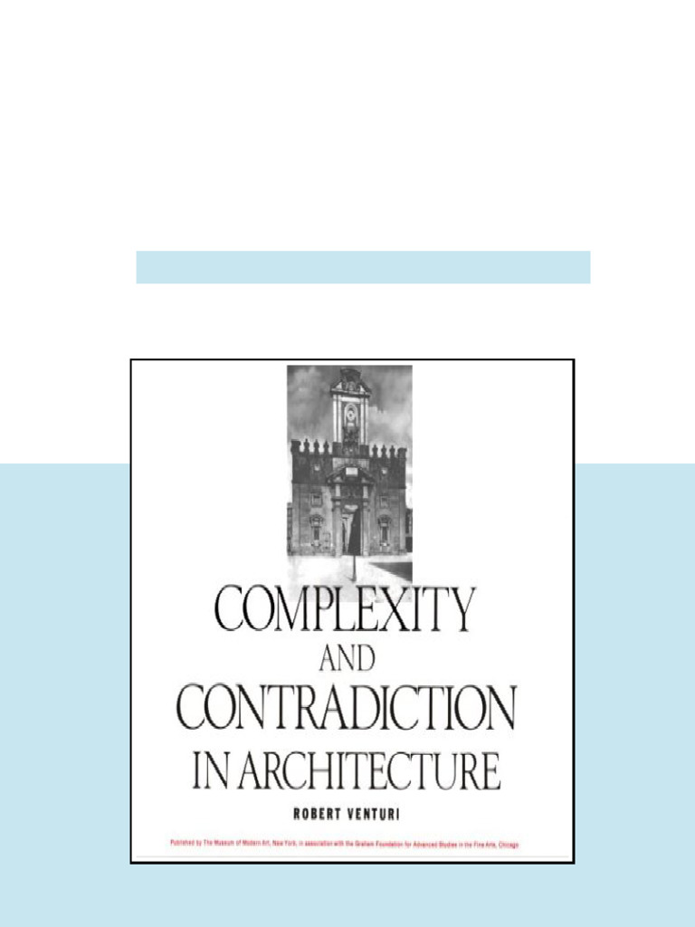 (Ebook) Complexity and Contradiction in Architecture by Robert Venturi ...