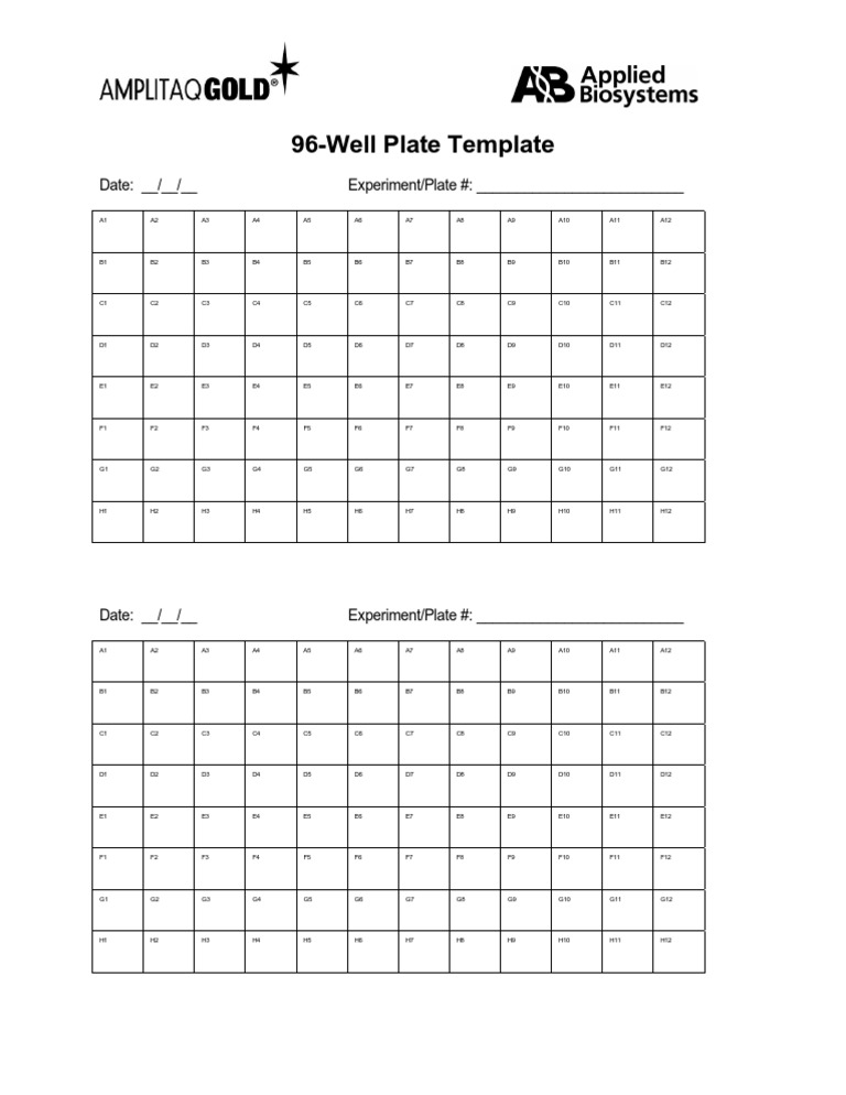 96 Well Plate Template | PDF | Chess | Chess Theory