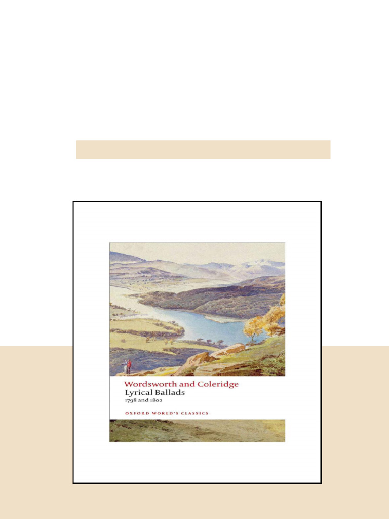 Lyrical Ballads 1798 And 1802 William Wordsworth Samuel Taylor ...