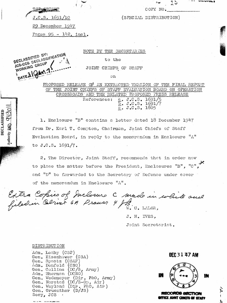 Operation Crossroads 1947 | PDF
