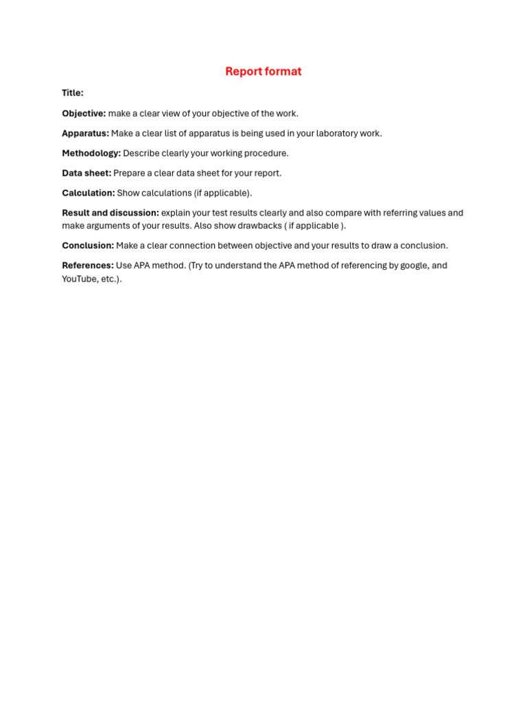 Report Format (2) | PDF