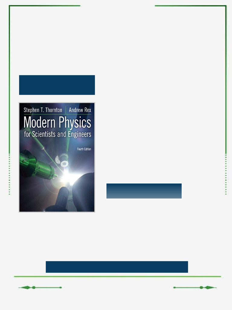 (eBook PDF) Modern Physics for Scientists and Engineers 4th Edition ...