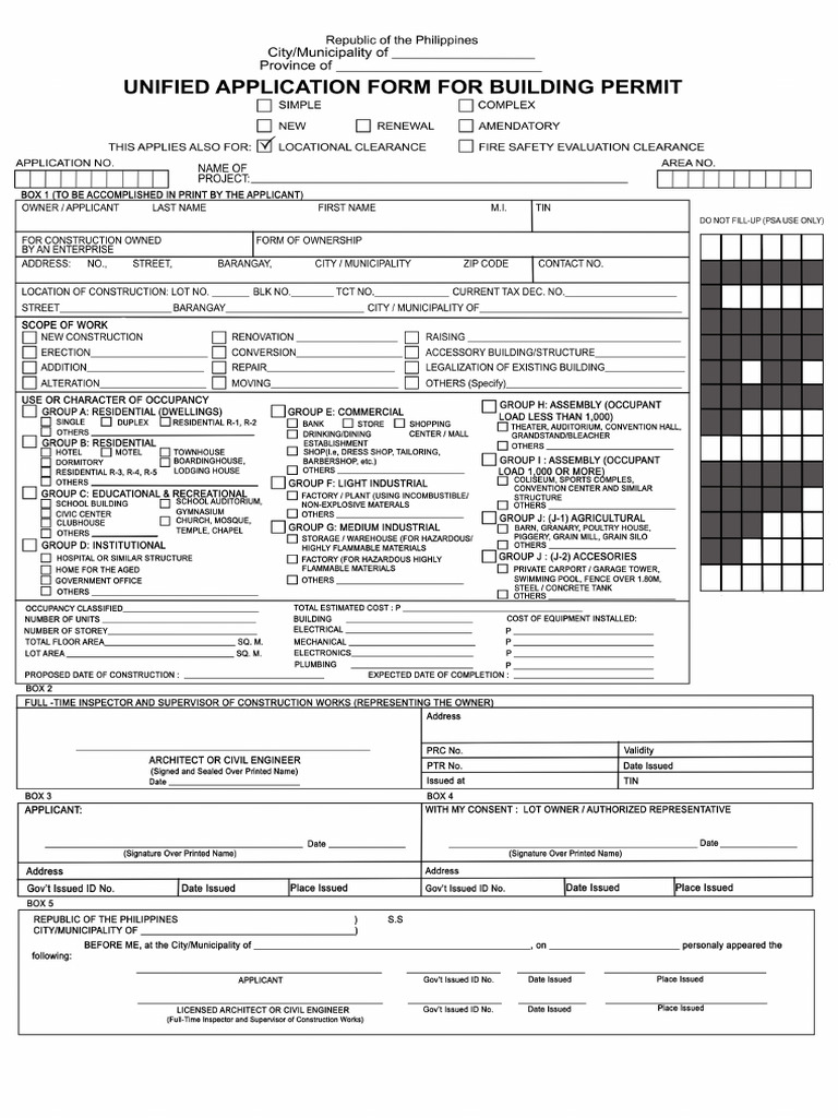 Unified Application Form Bacolod | PDF