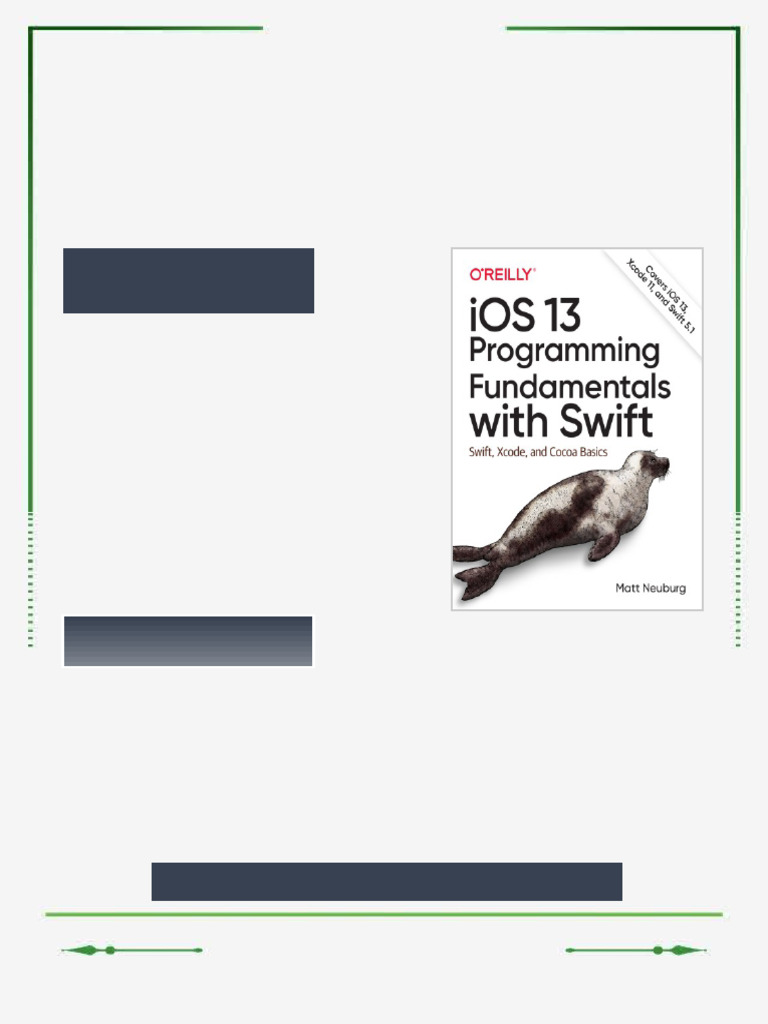 iOS 13 Programming Fundamentals with Swift Swift Xcode and Cocoa Basics 1st Edition Matt Neuburg ...