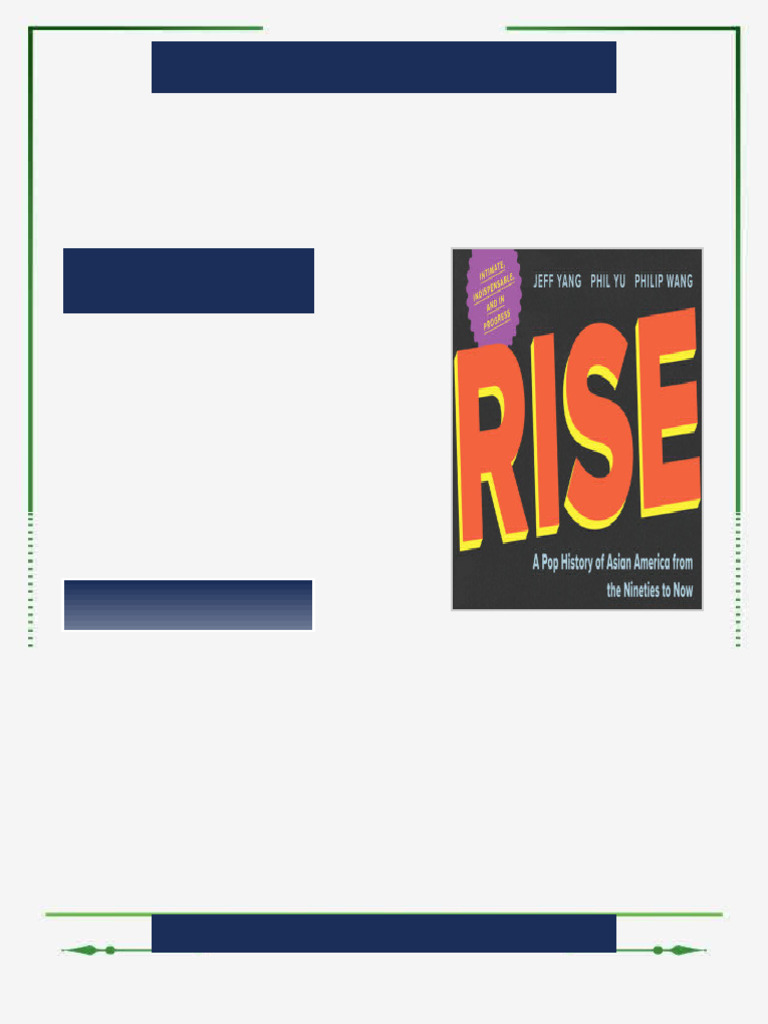 Rise - A Pop History of Asian America from the Nineties to Now 1st ...