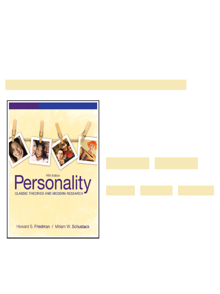 Test Bank for Personality Classic Theories and Modern Research 5th ...