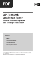 Ap24 Apc Research Sample A | PDF | Inquiry | Running