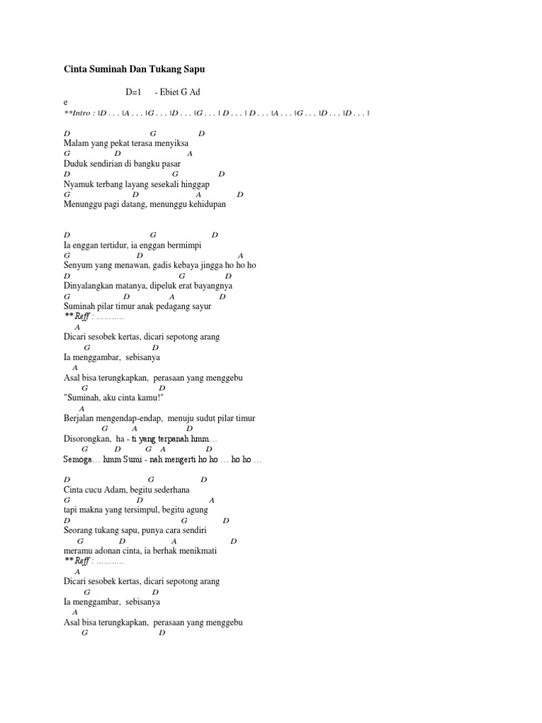 Chord Ebiet G Ade | PDF