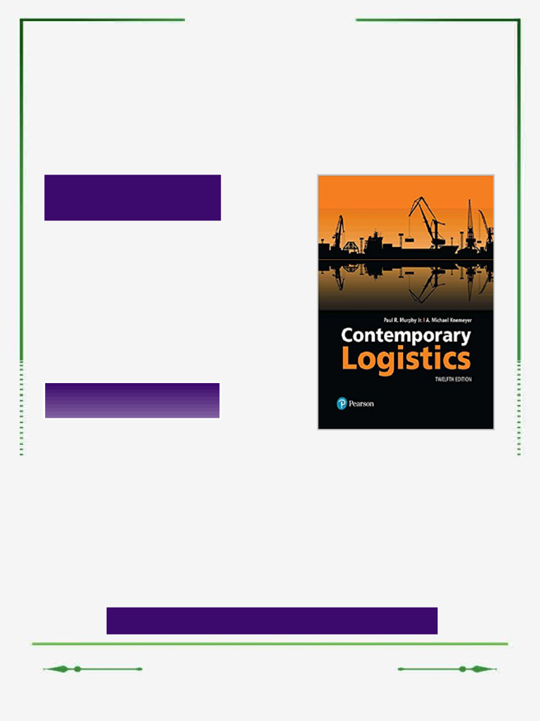 (eBook PDF) Contemporary Logistics 12th Edition eBook stable pdf | PDF ...