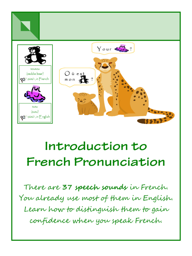 12. Introduction to French Pronunciation Author Yolaine Petitclerc ...