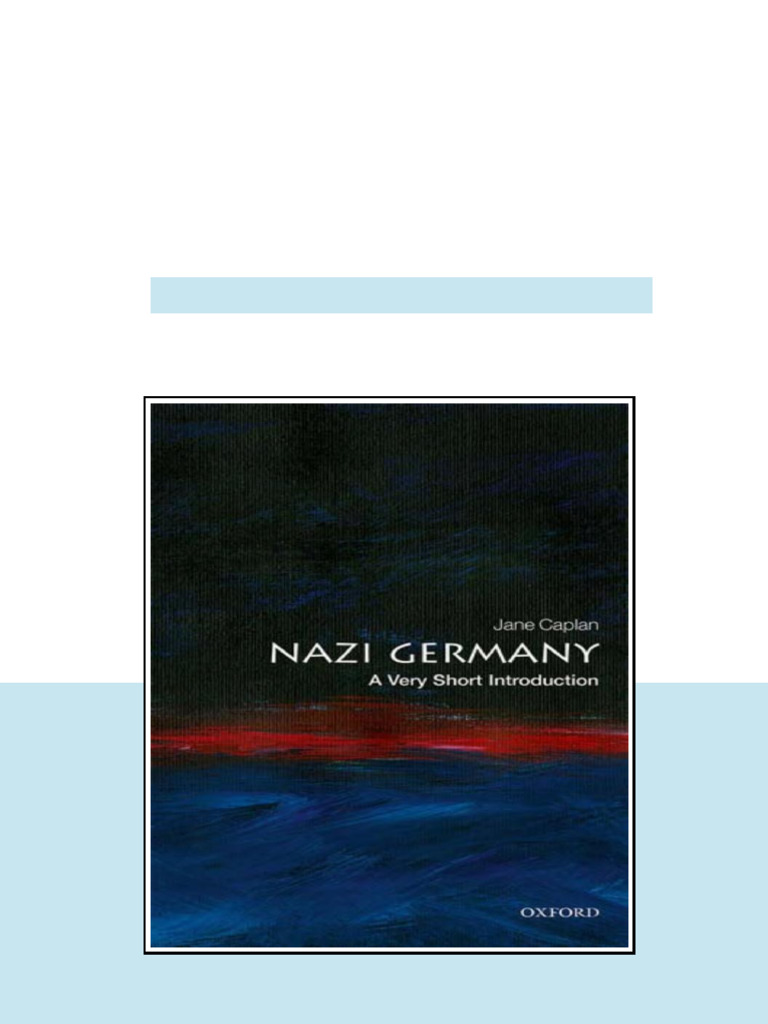Nazi Germany A Very Short Introduction Jane Caplan available all format ...