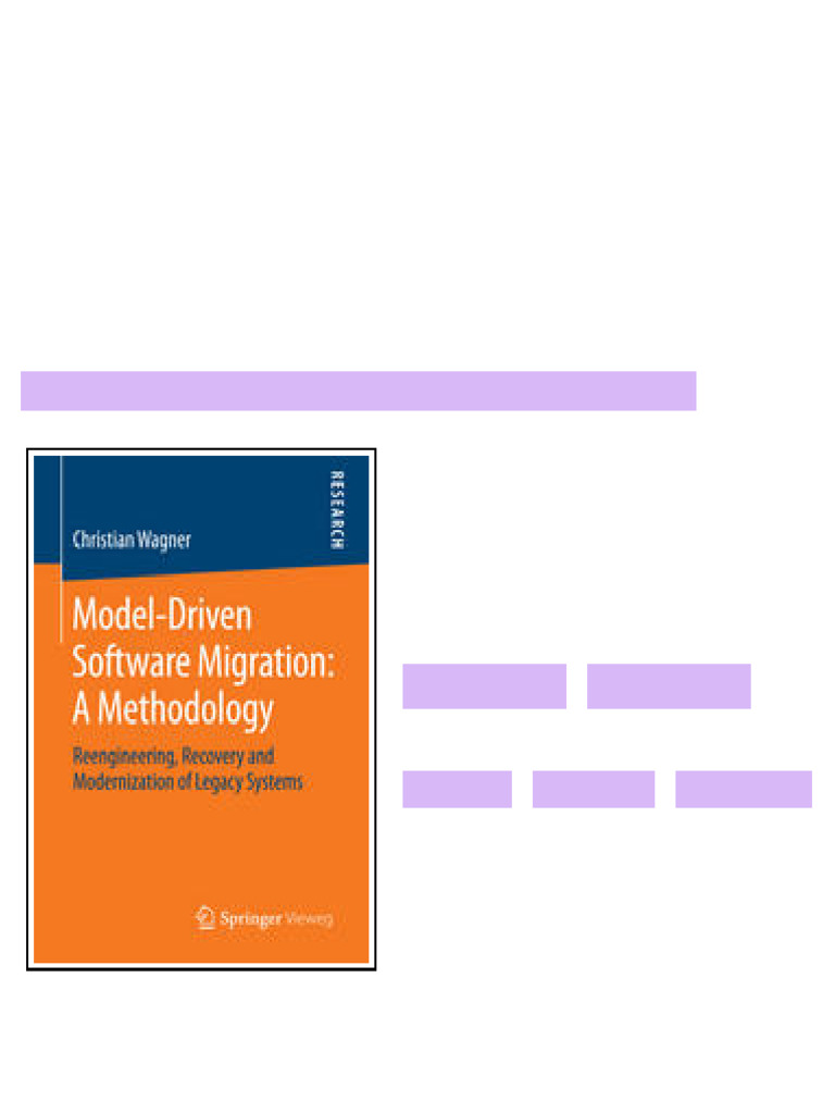 Model Driven Software Migration A Methodology Reengineering Recovery ...
