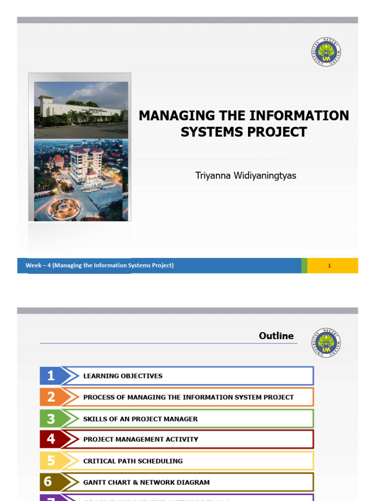 Managing Information Systems Projects | PDF | Project Management | Projects