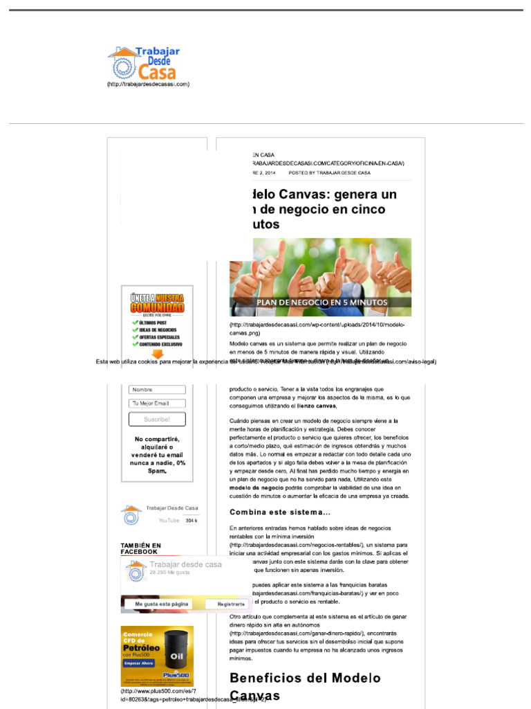 20170928 Modelo Canvas | PDF