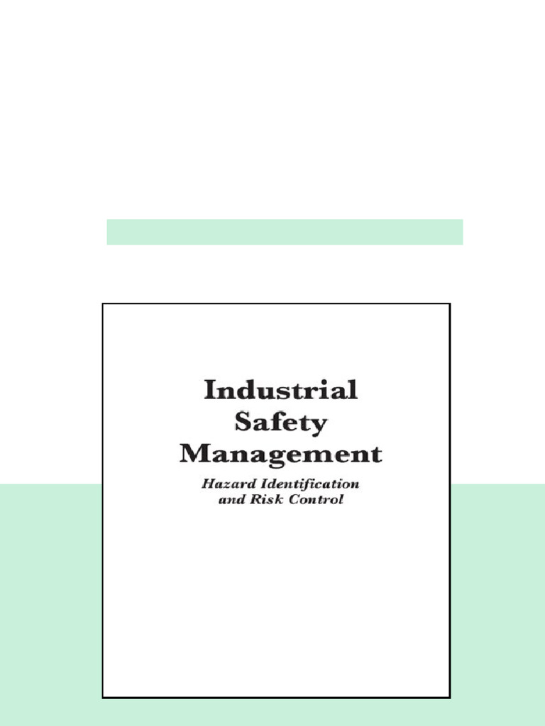 Industrial Safety Management Hazard Identification And Risk Control L M ...