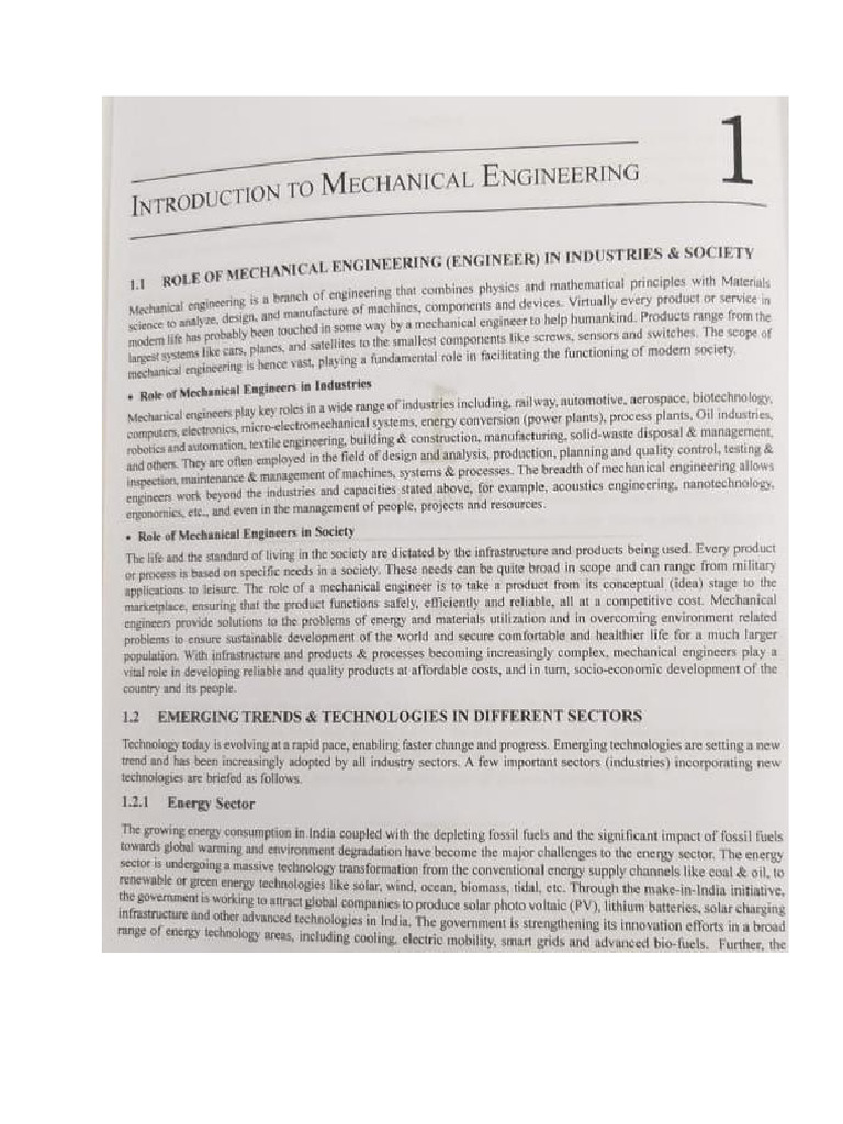 Ime Module - 1 Notes | PDF