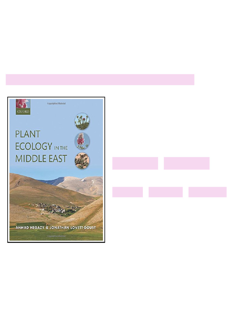 Plant ecology in the Middle East 1st Edition Hegazy - ebook and ...