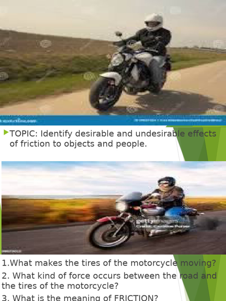 Desirable and Undesirable Effects of Friction q3 | PDF