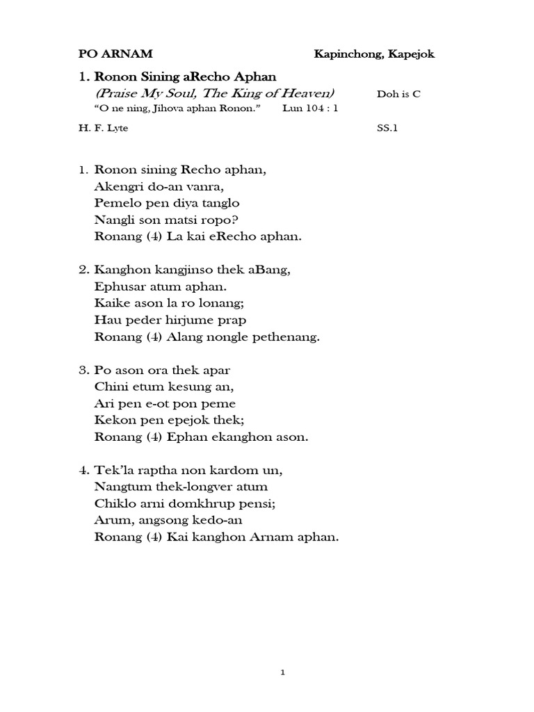 Karbi Khristian Karcho Alun Athui | PDF