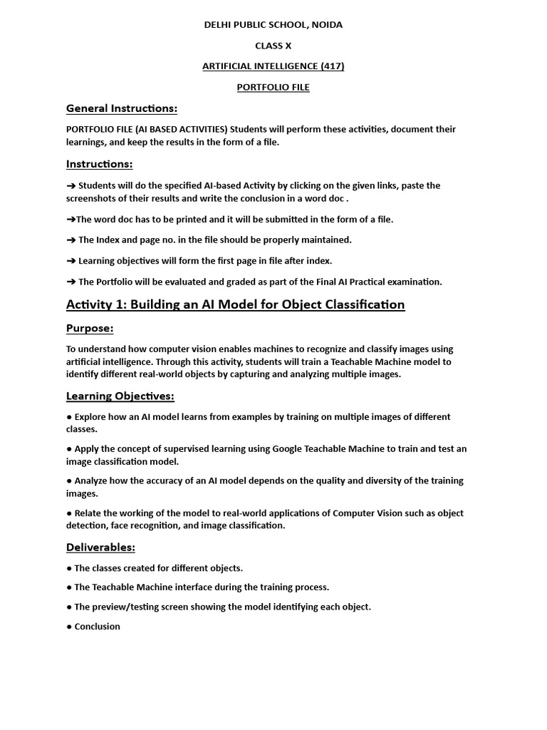 AI Model Building Portfolio Guide | PDF | Artificial Intelligence ...