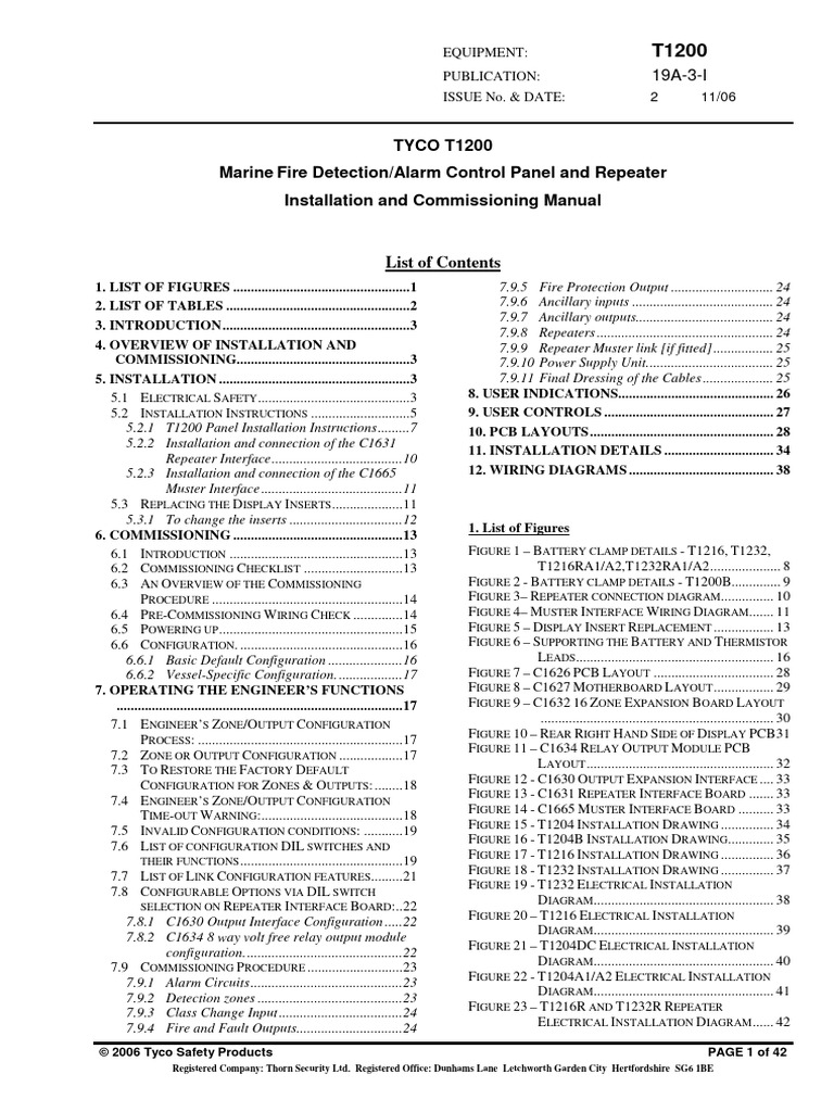 4 (2) - OMT1200INST - 2 Marine Fire Detection | PDF | Electrical Wiring ...