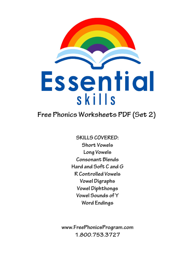 Free Phonics Worksheets (Set 2) | PDF | Phonics | Vowel