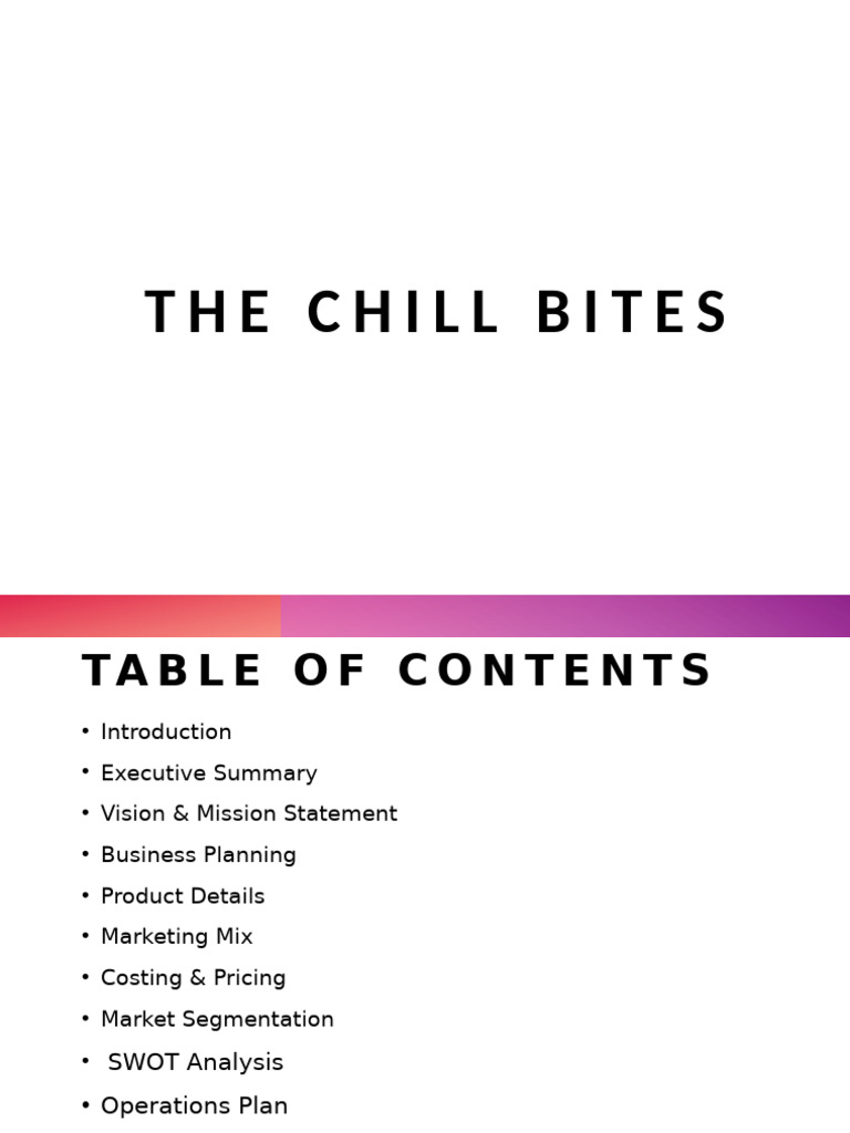The Chill Bites by Fiza&Saima&Zain (1) | PDF | Brand | Ice Cream