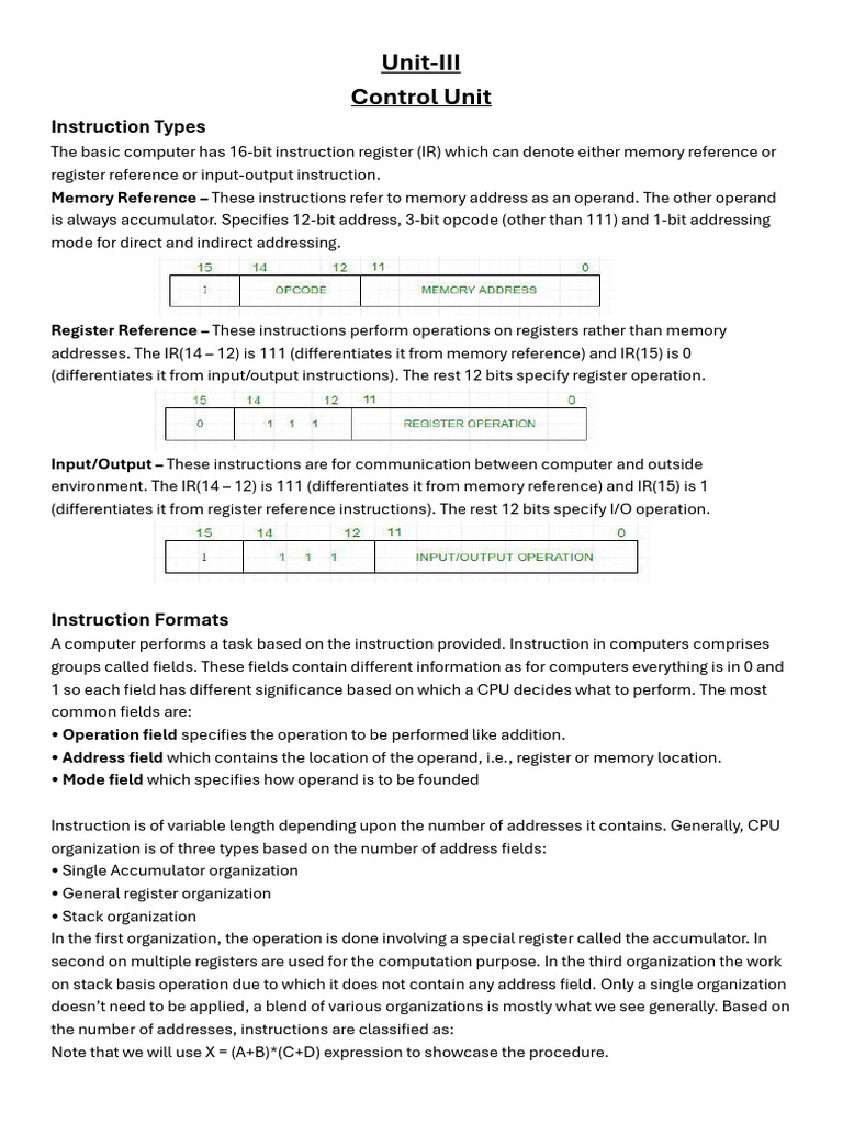 Control Unit | PDF | Central Processing Unit | Computer Science