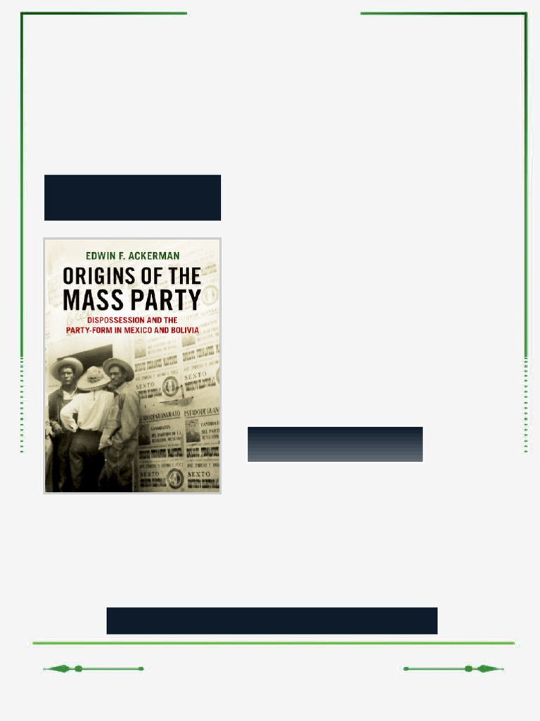 Origins of the Mass Party: dispossession and the party-form in Mexico ...