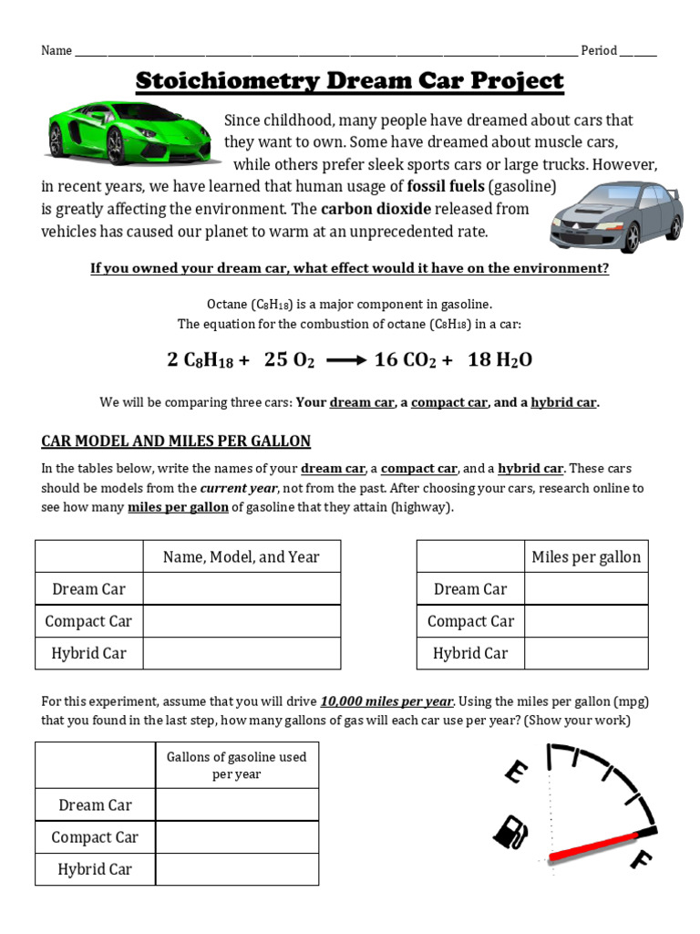 Dream Car Environmental Impact Analysis | PDF | Fuel Economy In ...