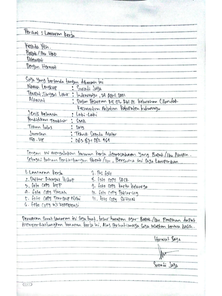 CV Suradi.j | PDF
