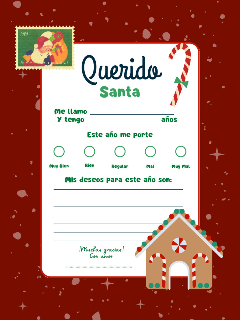 Carta a Santa: Mis Deseos de Navidad | PDF