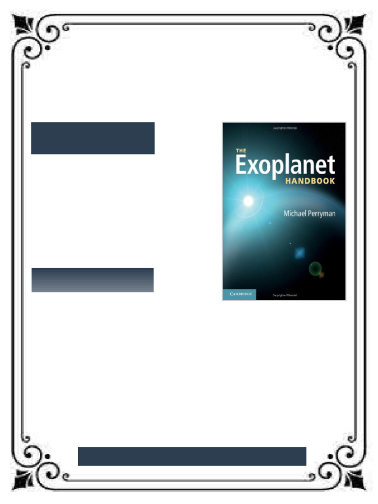 The Exoplanet Handbook 1st Edition Michael Perryman ebook 2025 ...