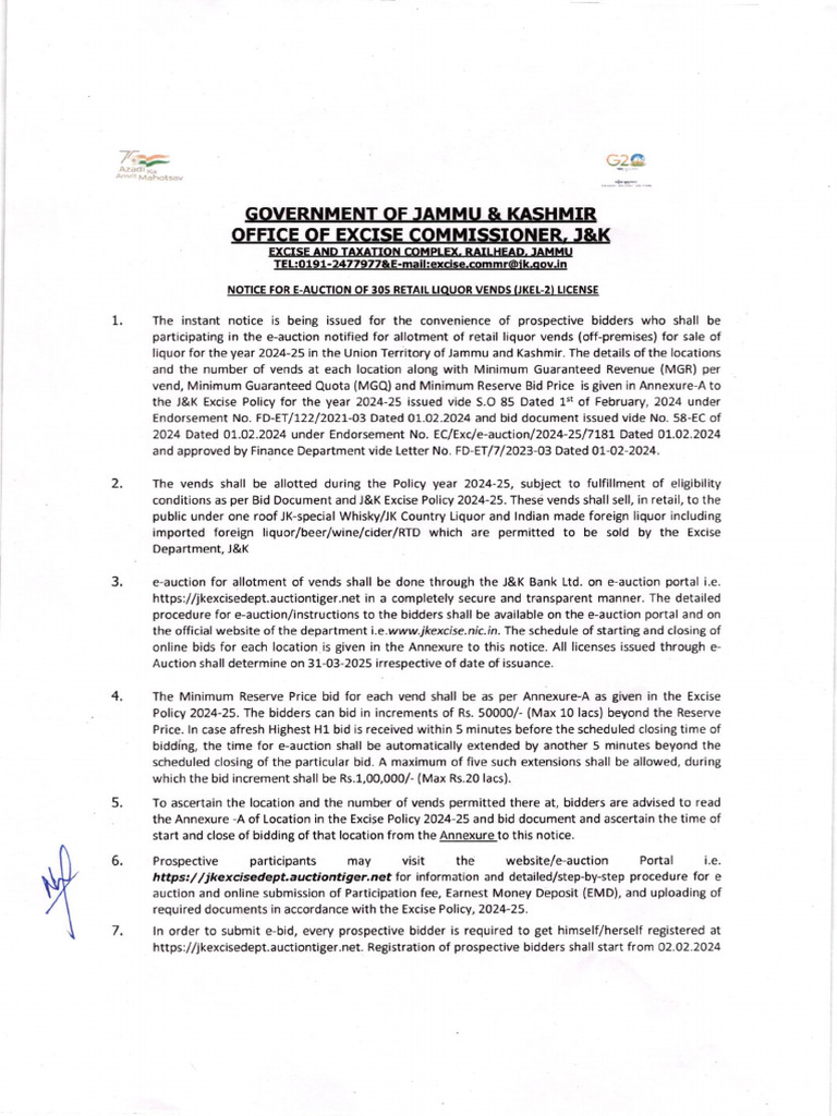 Notice e Auction24-25 | PDF | Auction