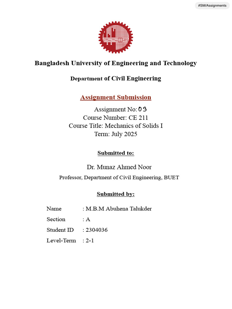 Assignment 3 Soln | PDF