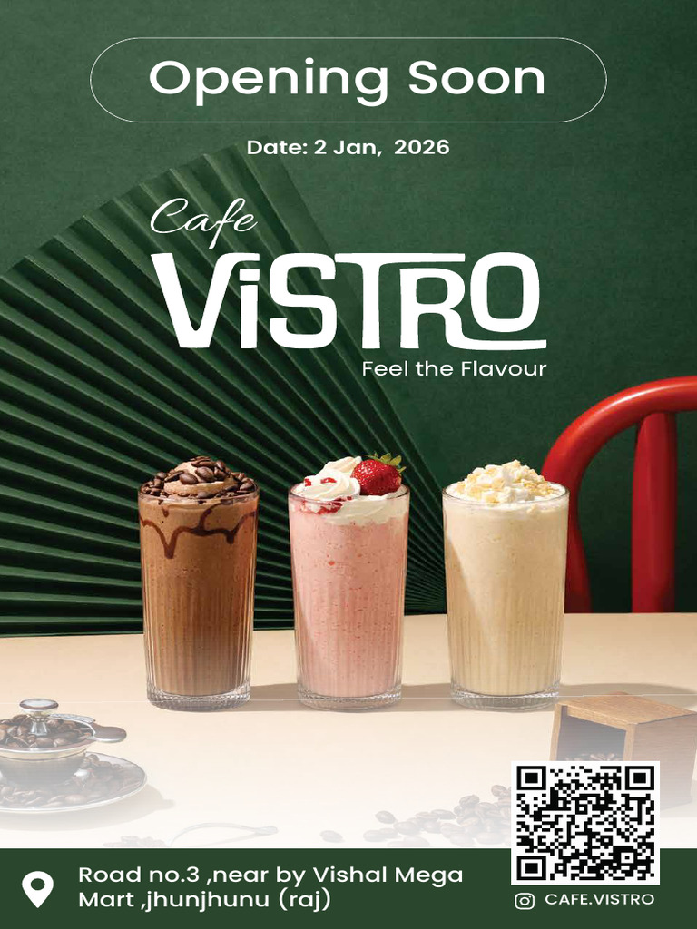 Cafe Vistro Banner Opening Soon | PDF
