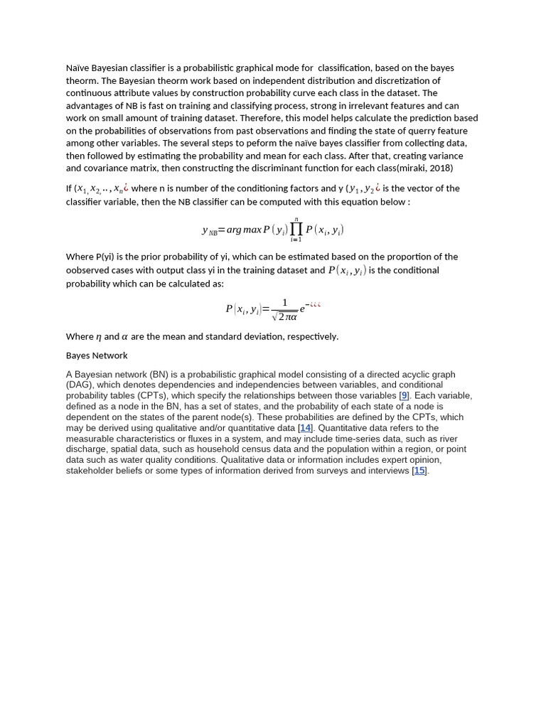 Naïve Bayesian Classifier is a Probabilistic Graphical Mode for ...