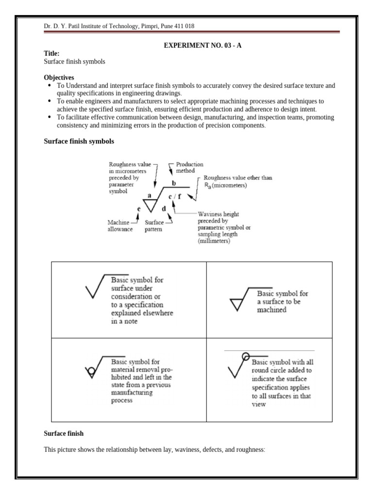 Understanding Surface Finish & Welding Symbols | PDF | Engineering ...
