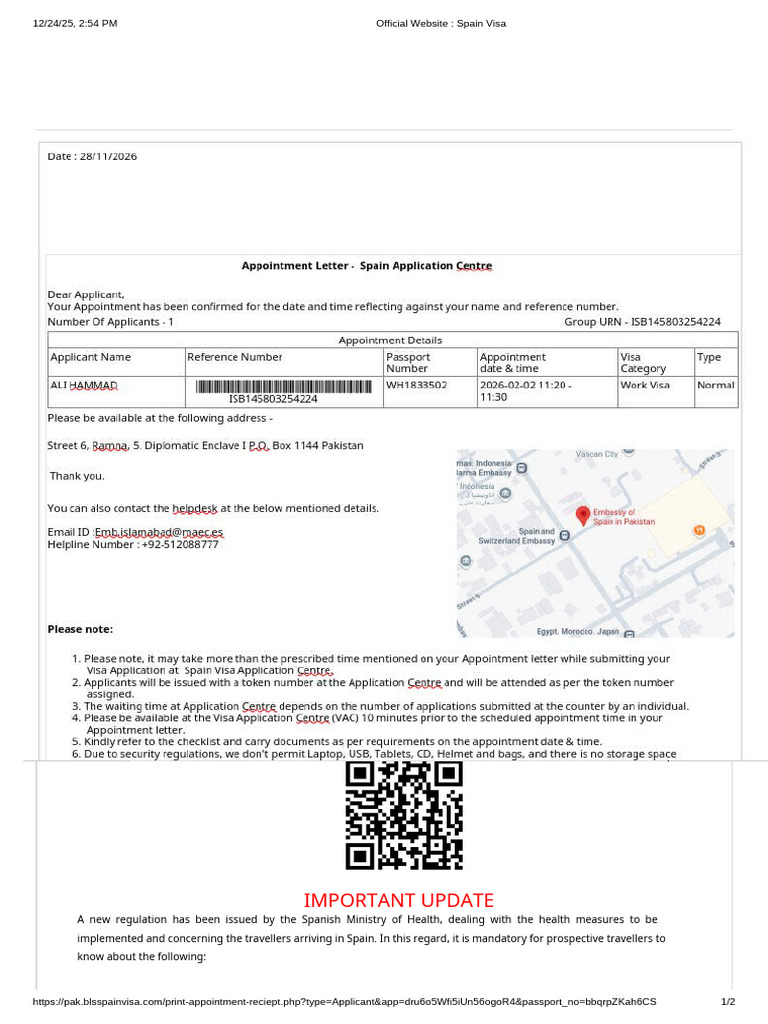 Appointment 1 | PDF | Travel Visa | Consul (Representative)