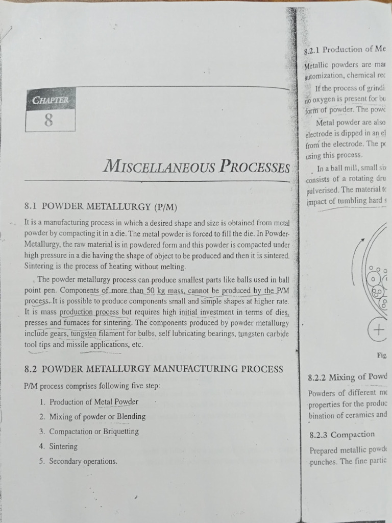 Powder Metallurgy Notes | PDF