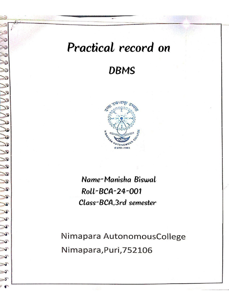 O.S Pratical Record-1 | PDF